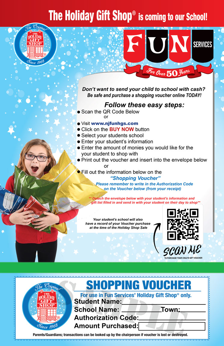 Shopping Vouchers - Fun Services Holiday Shop for Kids